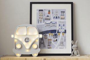 Little Lights Grey Van Lamp - Monlitcabane