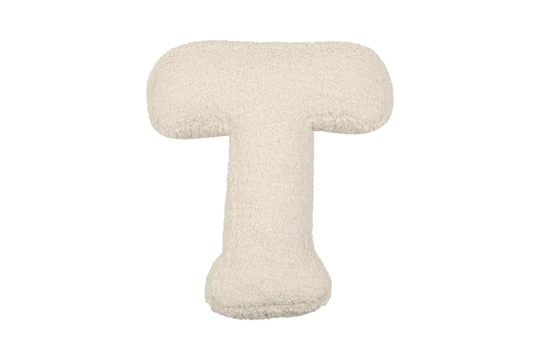 Coussin Lettre T - Vanilla Boucle - Monlitcabane