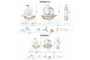 Ships Sticker Set