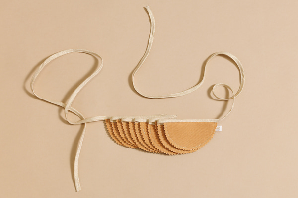 Powder Pink and Gold Linen Garland - Monlitcabane